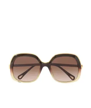 Chloé Aly Square-frame Sunglasses - Brown