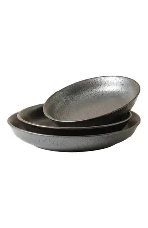 STONE + LAIN Valencia Porcelain 3-piece Serving Bowl Set