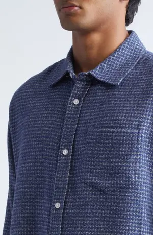 PALMES Cotton Mouliné Button-up Shirt