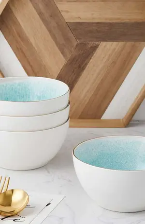 STONE + LAIN Josephine Porcelain 4-piece Bowl Set