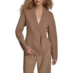 Donna Karan New York Wool-blend Asymmetric Jacket