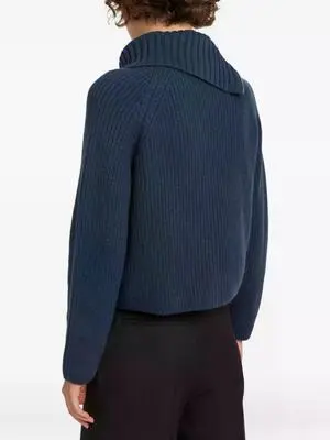 YVES SALOMON Zip Knitted Sweater