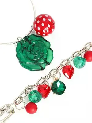 AMIR SLAMA Beaded Charm Bracelet