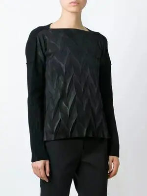Junya Watanabe Chevron Paneled Sweater