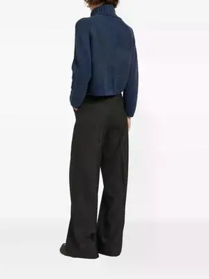 YVES SALOMON Tailored Flannel Trousers