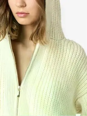 Malo Hooded Zip-up Cardigan