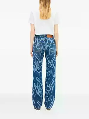 MSGM Rabbit-print Trousers