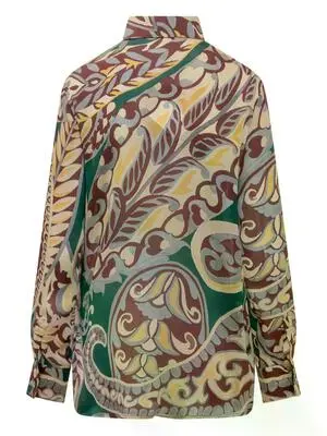 Etro Paisley-print Silk Shirt - Neutrals