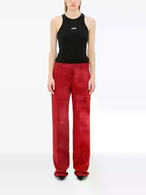 MSGM Check-pattern Trousers