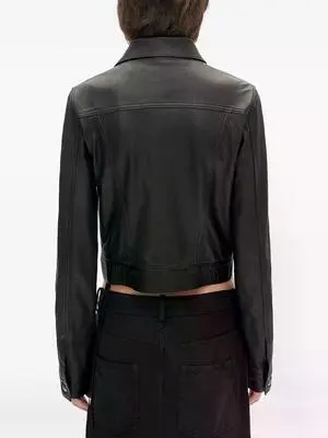 ANN DEMEULEMEESTER Structured Leather Jacket