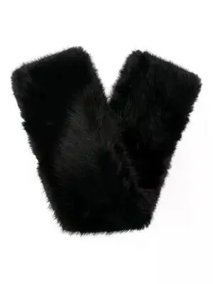 David Koma Faux-fur Scarf - Black