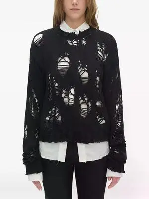 ANN DEMEULEMEESTER Open-knit Sweater