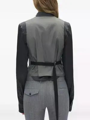 ANN DEMEULEMEESTER Pinstripe Waistcoat