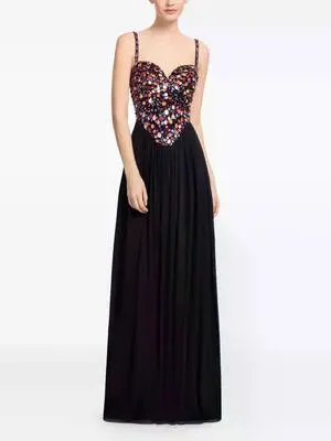 Elie Saab Sequin-embellished Maxi Dress - Black
