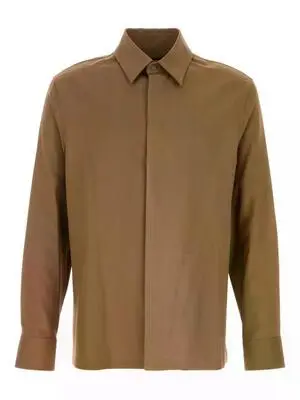 Fendi Buttoned Long-sleeve Shirt - Brown