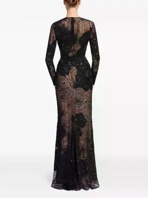 Elie Saab Bead-embellished Maxi Dress