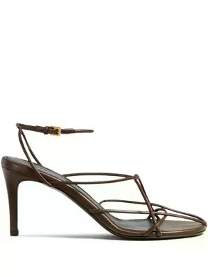 Khaite 750mm Loulou Strappy Leather Sandal - Brown