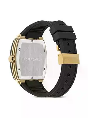 FERRAGAMO F-80 Tonneau 42mm Watch - Black