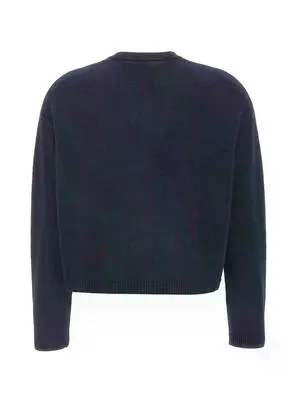 Max Mara London Half-buttoned Sweater - Blue