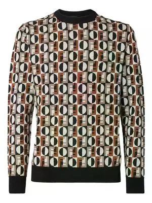 Fendi Patterned Sweater - Brown