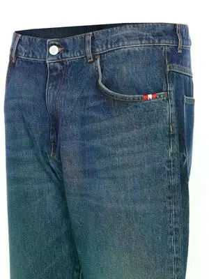 AMISH Whiskering-effect Jeans