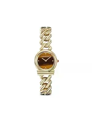 FERRAGAMO Gancini Twisted 28mm Watch - Gold