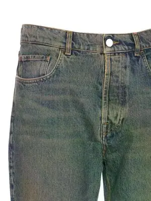 AMISH Whiskering-effect Jeans
