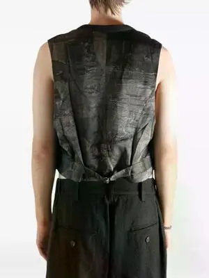 ZIGGY CHEN Buttoned Wool Gilet