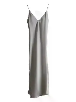 MARC LE BIHAN V-neck Midi Slip Dress - Grey