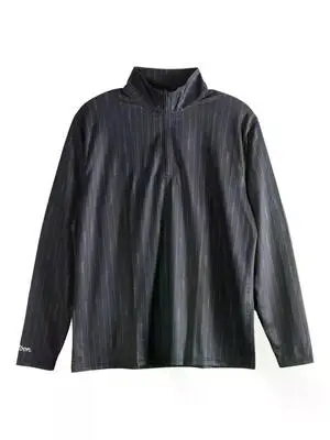 MALBON Pinstriped Performance Sweatshirt
