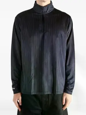 MALBON Pinstriped Performance Sweatshirt