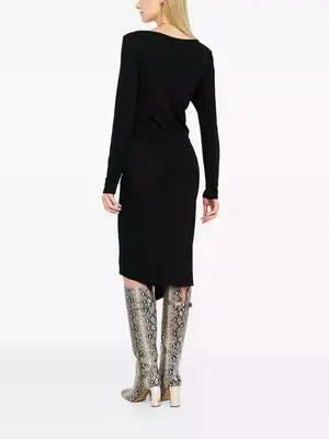 Liu Jo Draped Bejeweled Dress