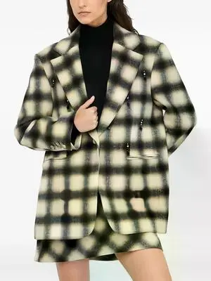 Liu Jo Chequered Single-breasted Jacket