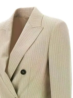 Max Mara Pinstripe Double-breasted Blazer