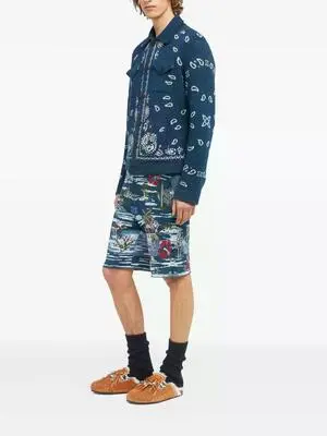 Alanui Paisley Jacquard Knit Cardigan