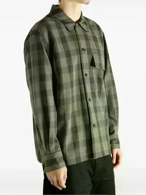 MARGARET HOWELL Checked Overshirt - Black