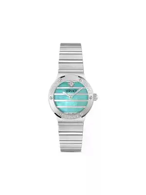 Versace 33mm Striped-dial Watch - Blue