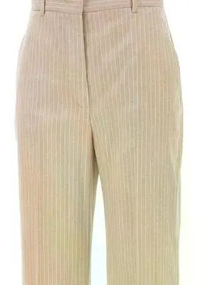 Max Mara Pinstripe Pleated Trousers