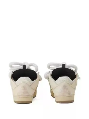 LANVIN Curb Perforated Sneakers - Neutrals