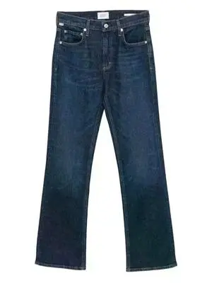 Women's Blue Boots Jeans
