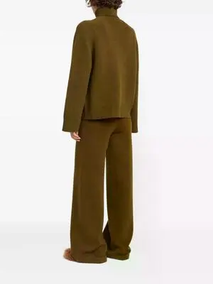 YVES SALOMON Knit Wide-leg Trousers