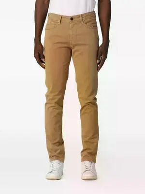 RE-HASH Cotton Blend Straight-leg Trousers