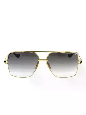 Dita Grand-Emperik Pilot-Frame Sunglasses Black