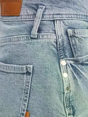 Armani Exchange Logo-patch Denim Mini Shorts