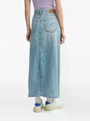 G-star Raw Denim Centre-split Midi Straight Skirt