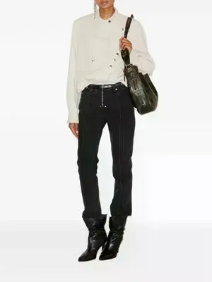 Isabel Marant Étoile Silviana Zip-detail Trousers - Black