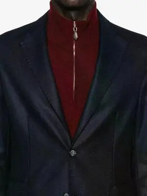 BARBA NAPOLI Single-breasted Blazer - Blue