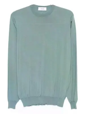 LARDINI Crew-neck Sweater - Blue