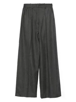 Eric Bompard Ribbed Straight Trousers