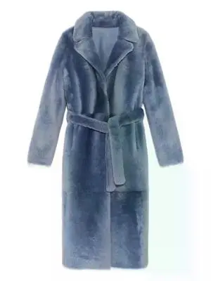 YVES SALOMON Belted Shearling Coat